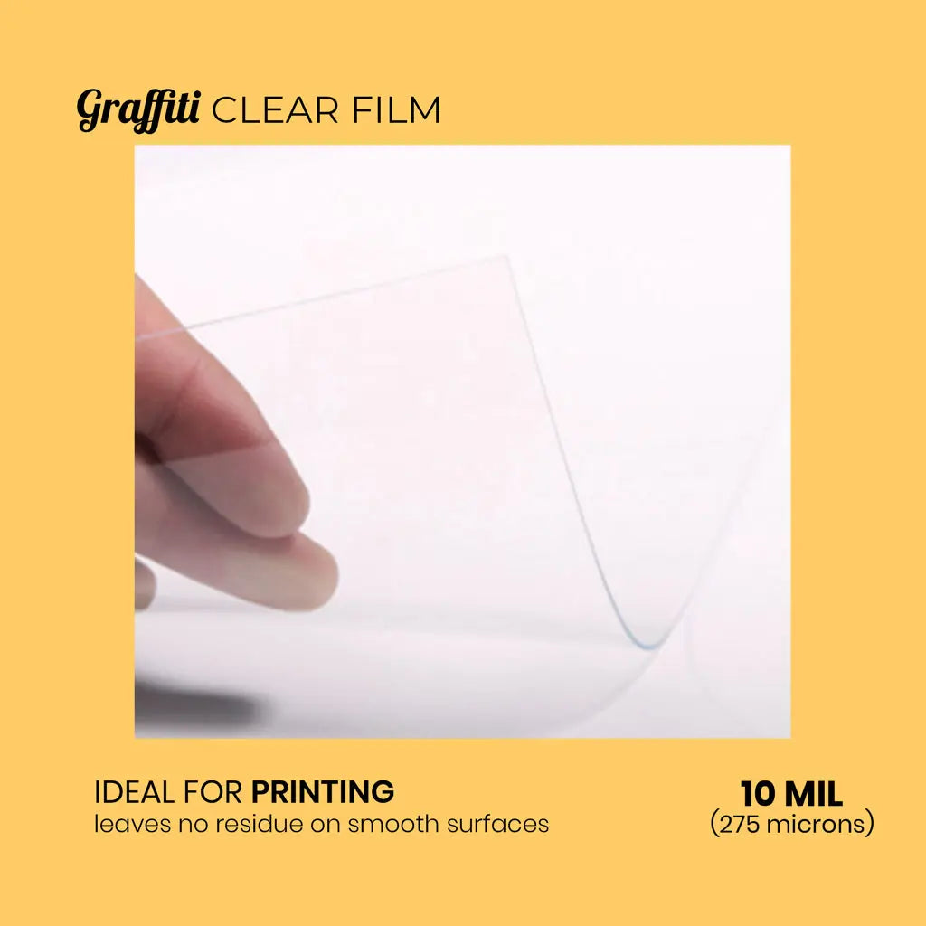 Graffiti Polyester Clear Film - 10 mil — 4S Graphics