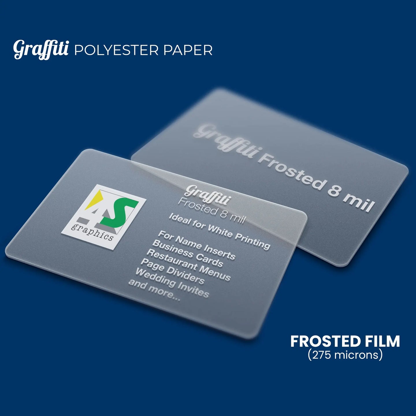 Graffiti Polyester Films - Frosted 10 mil — 4S Graphics