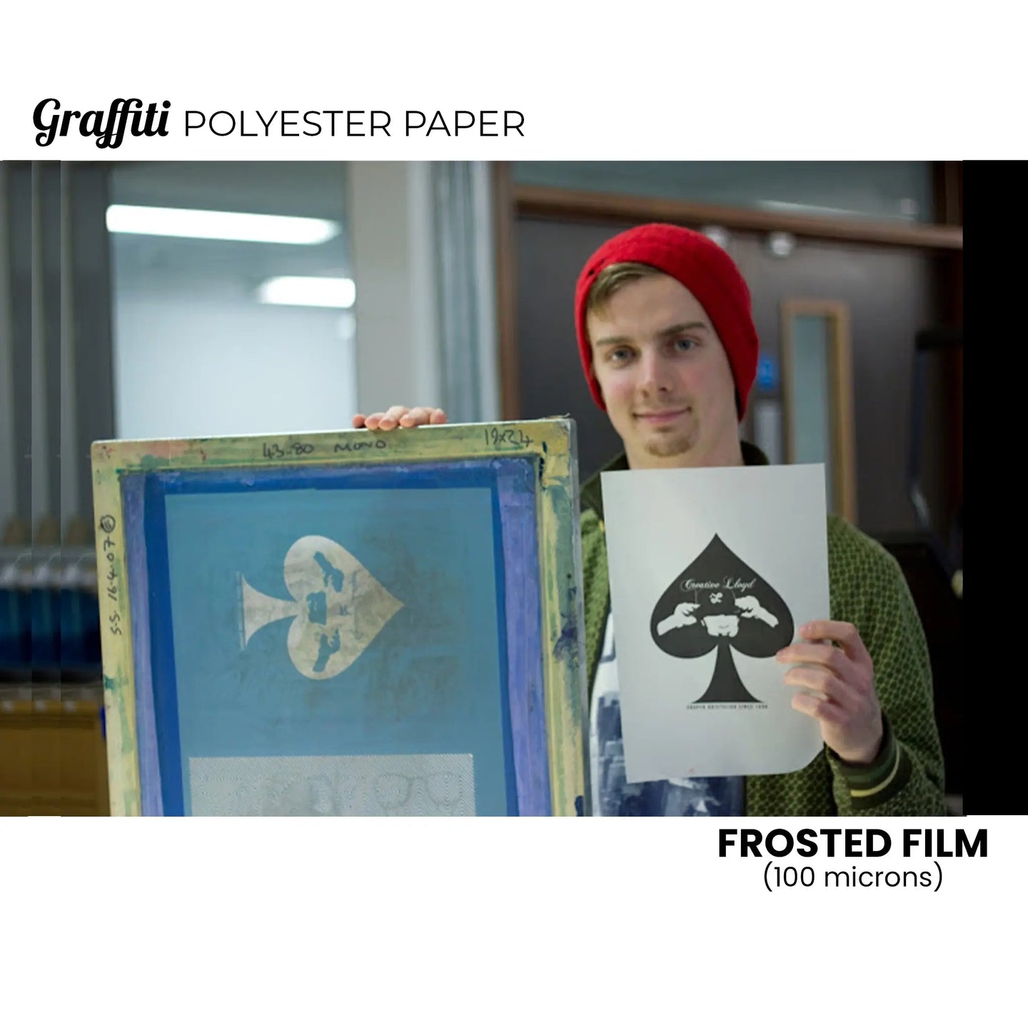 Graffiti Polyester Films - Frosted 10 mil — 4S Graphics