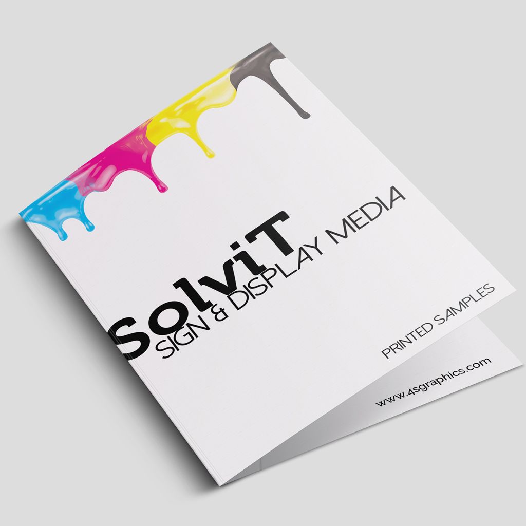 SolviT Sign & Display Media's - Printed Swatch Book — 4S Graphics